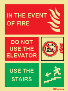 Evacuation sign - Alberta Malta