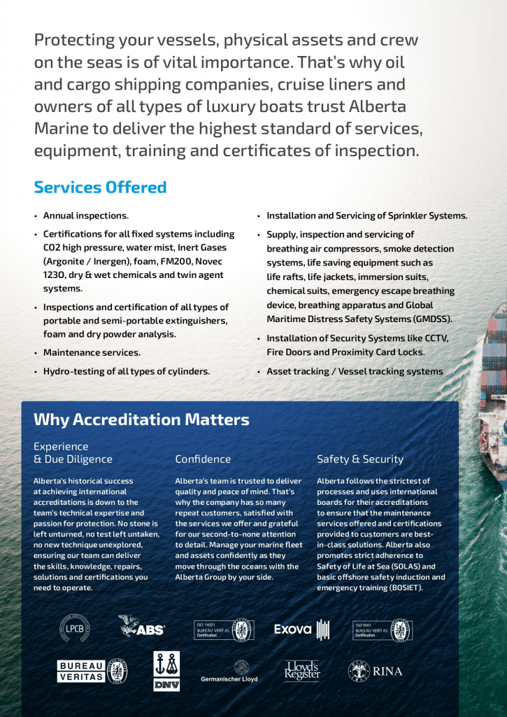 Marine Solutions - Alberta Malta