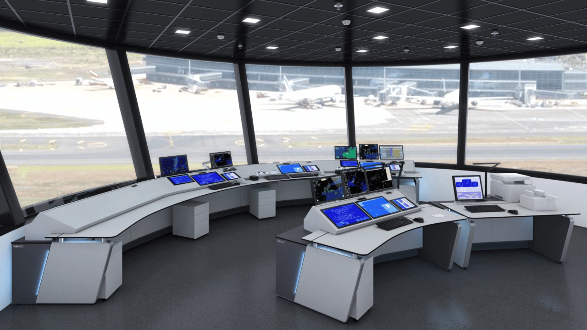 Control Room Ergonomic Furniture - Alberta Malta